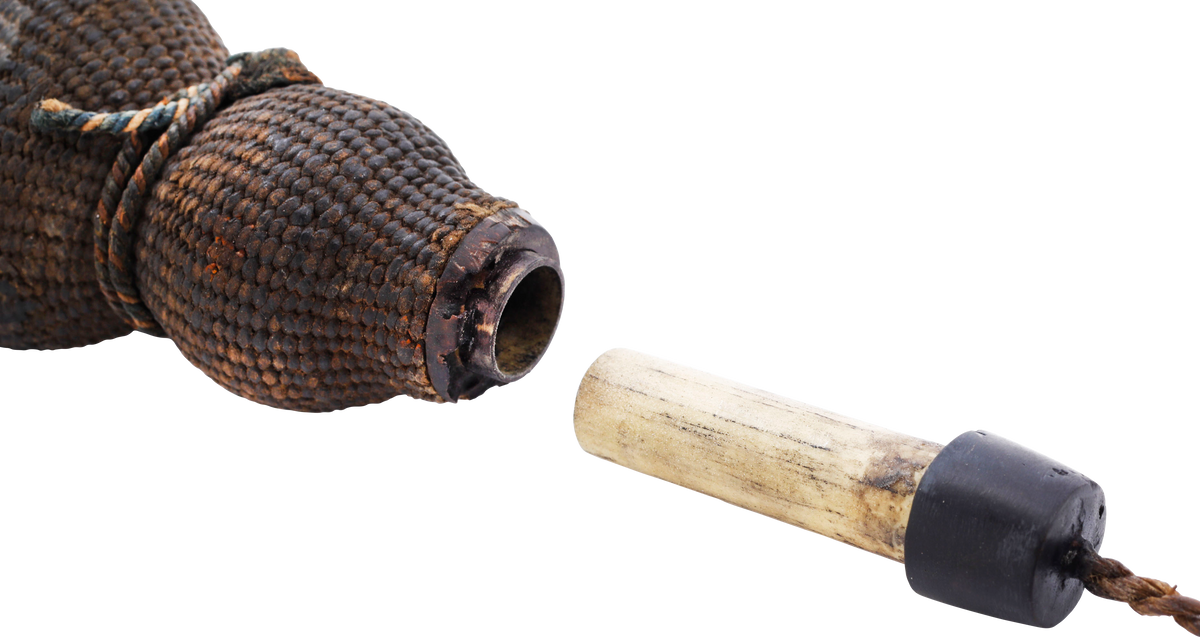 JAPANESE POWDER FLASK FOR TANEGASHIMA MATCHLOCK, 17TH-18TH CENTURY