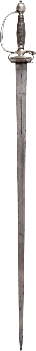 RARE AMERICAN SILVER HILTED SMALLSWORD C.1750
