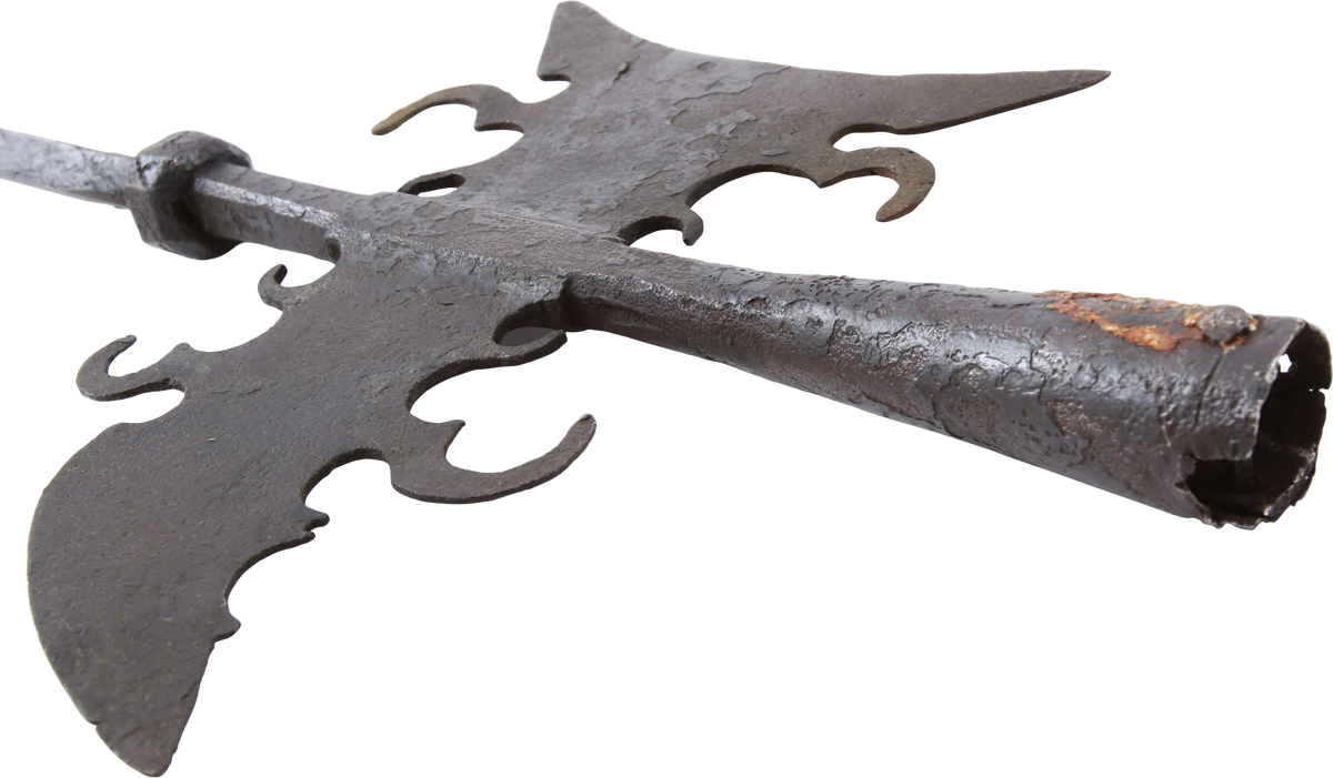 COLONIAL AMERICAN HALBERD HEAD C.1720-60