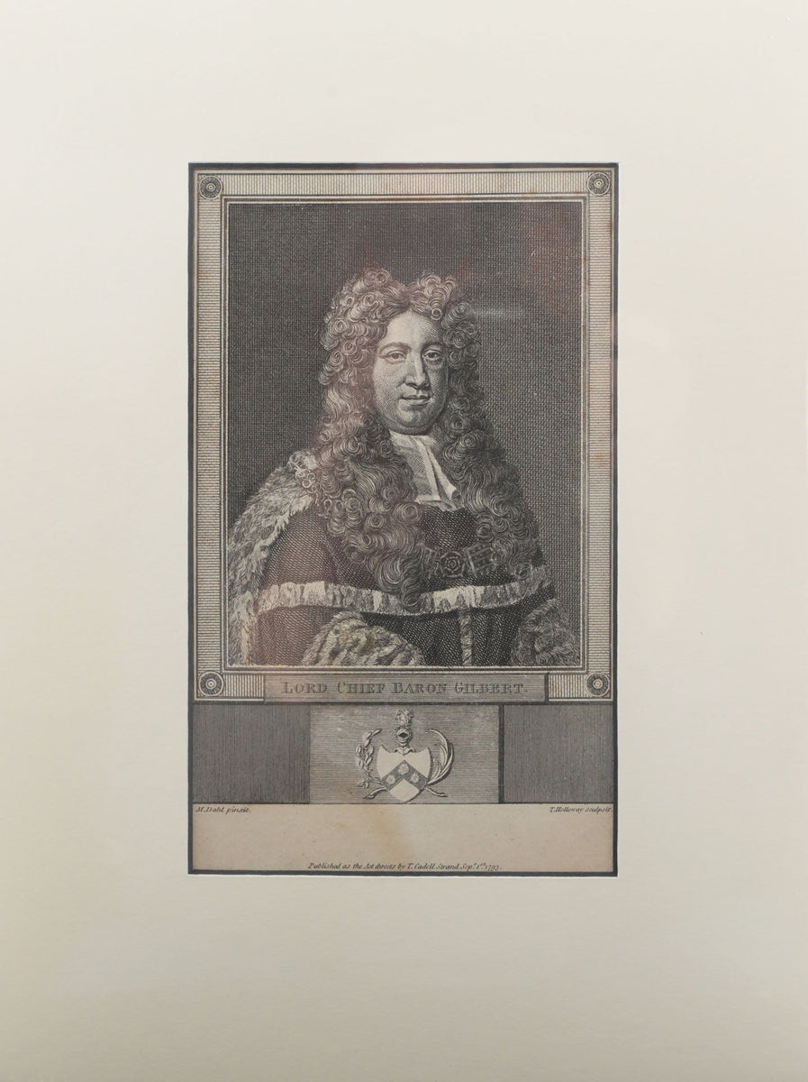ORIGINAL ENGLISH LITHOGRAPH, LORD CHIEF BARON GILBERT